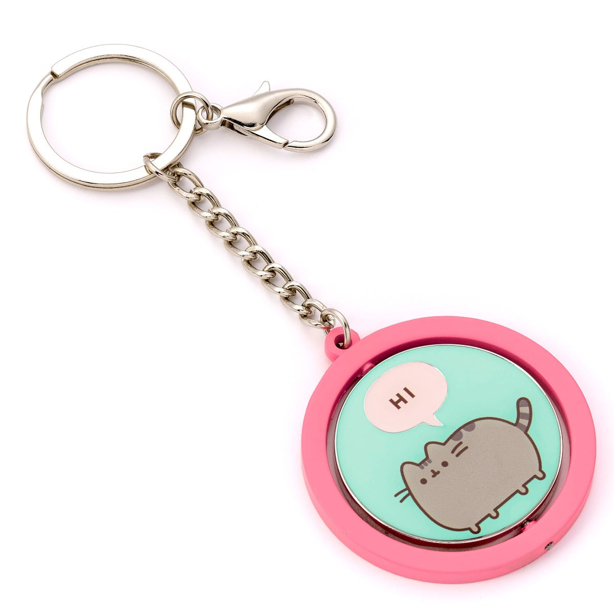 Pusheen the Cat "Hi , Bye" Spinning Keyring – Kellica